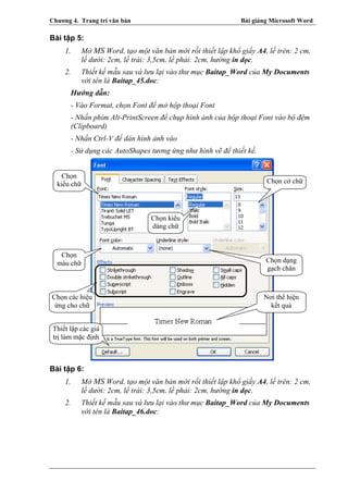 Bai giang ms word [chuong 04] | PDF