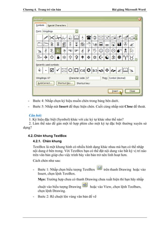 Bai giang ms word [chuong 04] | PDF