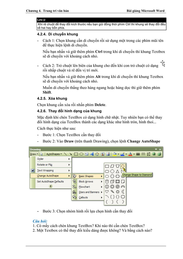 Bai giang ms word [chuong 04] | PDF
