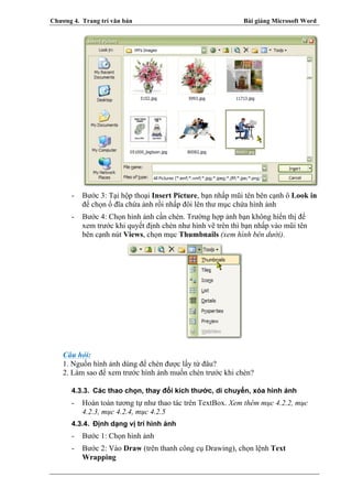 Bai giang ms word [chuong 04] | PDF