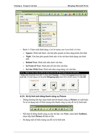 Bai giang ms word [chuong 04] | PDF