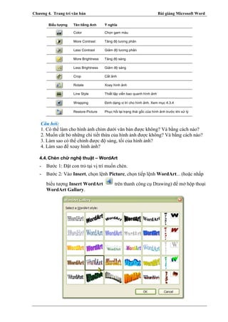 Bai giang ms word [chuong 04] | PDF