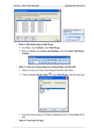 Bai giang ms word [chuong 06] | PDF