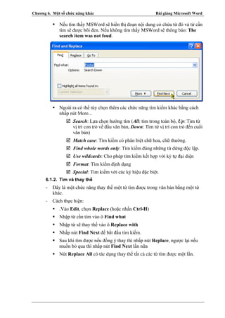 Bai giang ms word [chuong 06] | PDF