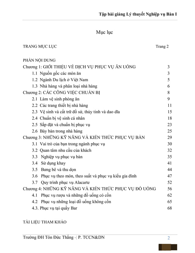 Baigiang nghiepvu ban i | PDF