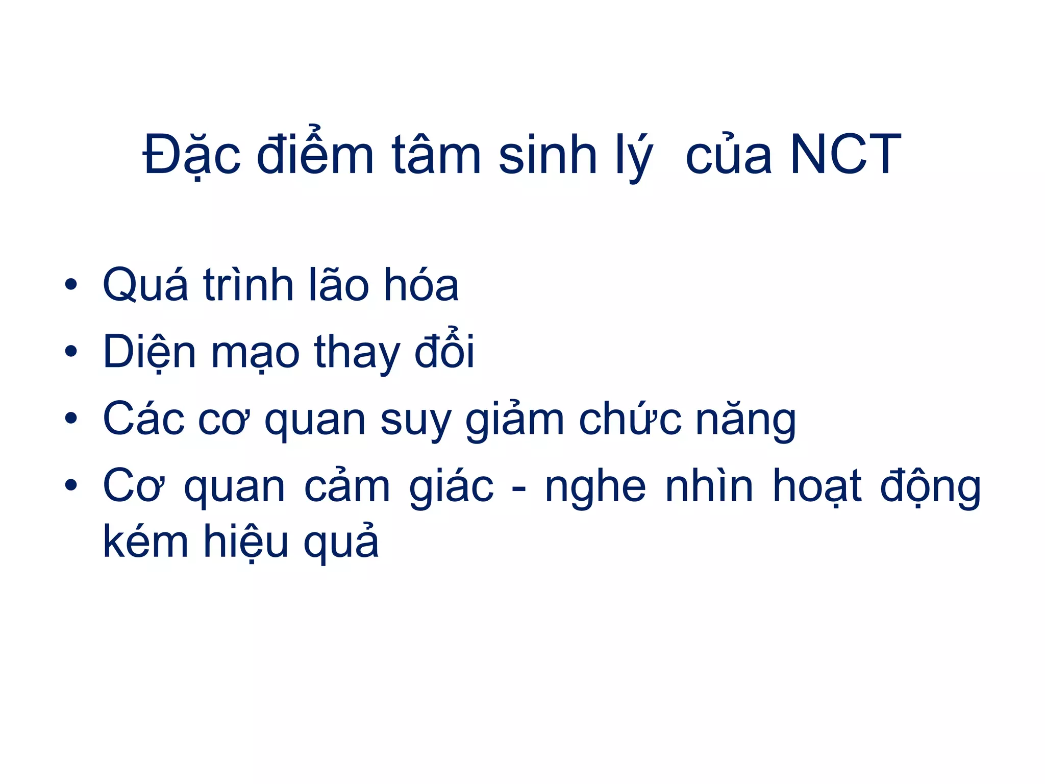 Bai giang nguoi cao tuoi | PPTX