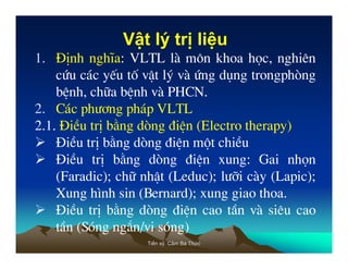 Đại cương về vật lý trị liệu phục hồi chức năng | PDF
