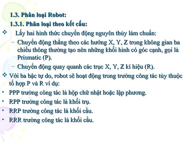 Bai giang ROBOT cong nghiep | PPT