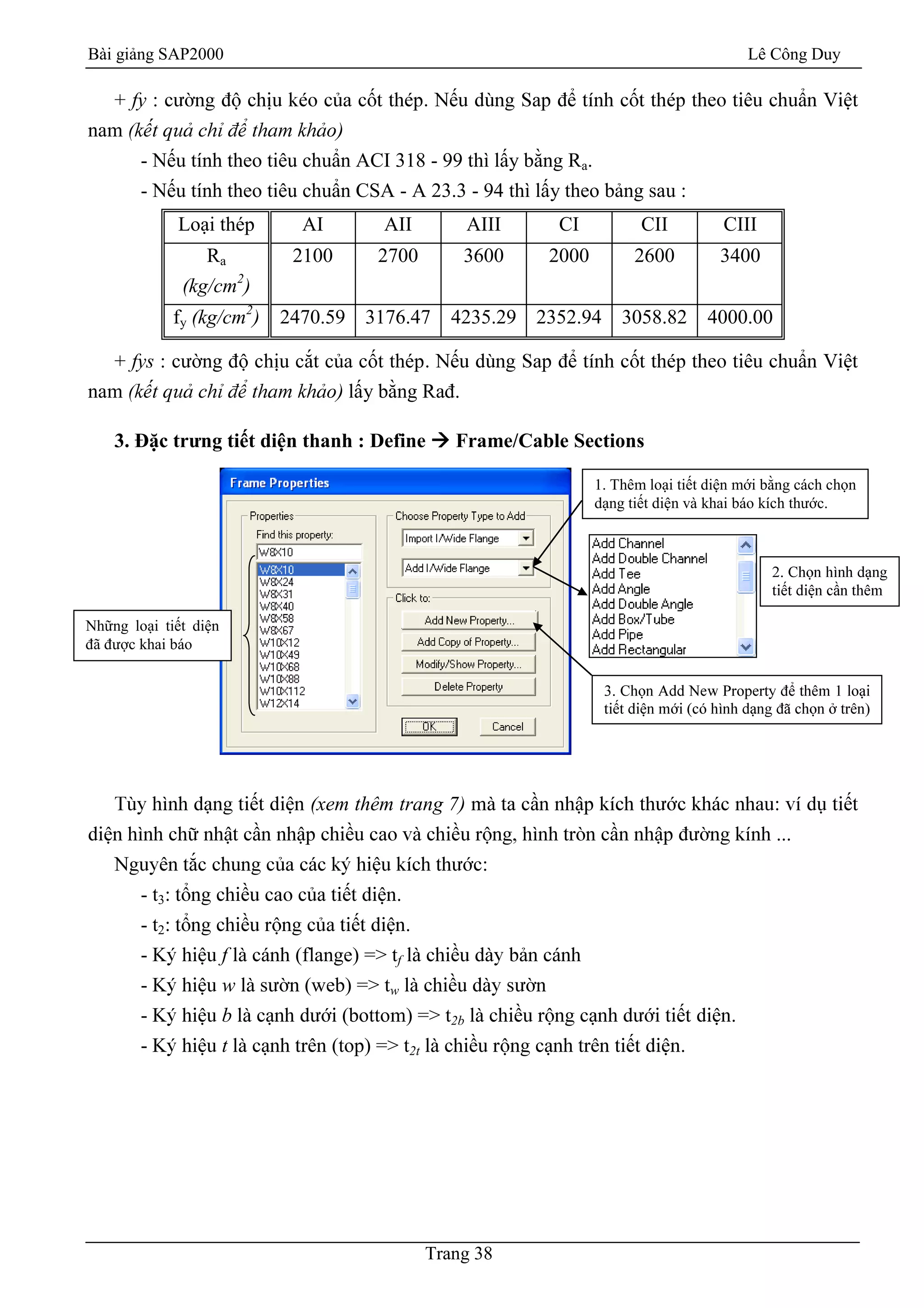 Baigiangsap ung dung trong ket cau1 | PDF