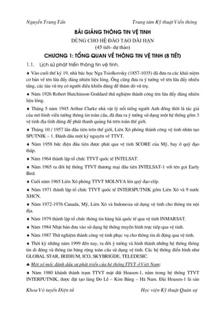 Bài Giảng Thông Tin Vệ Tinh VSAT - Nguyễn Trung Tấn | PDF