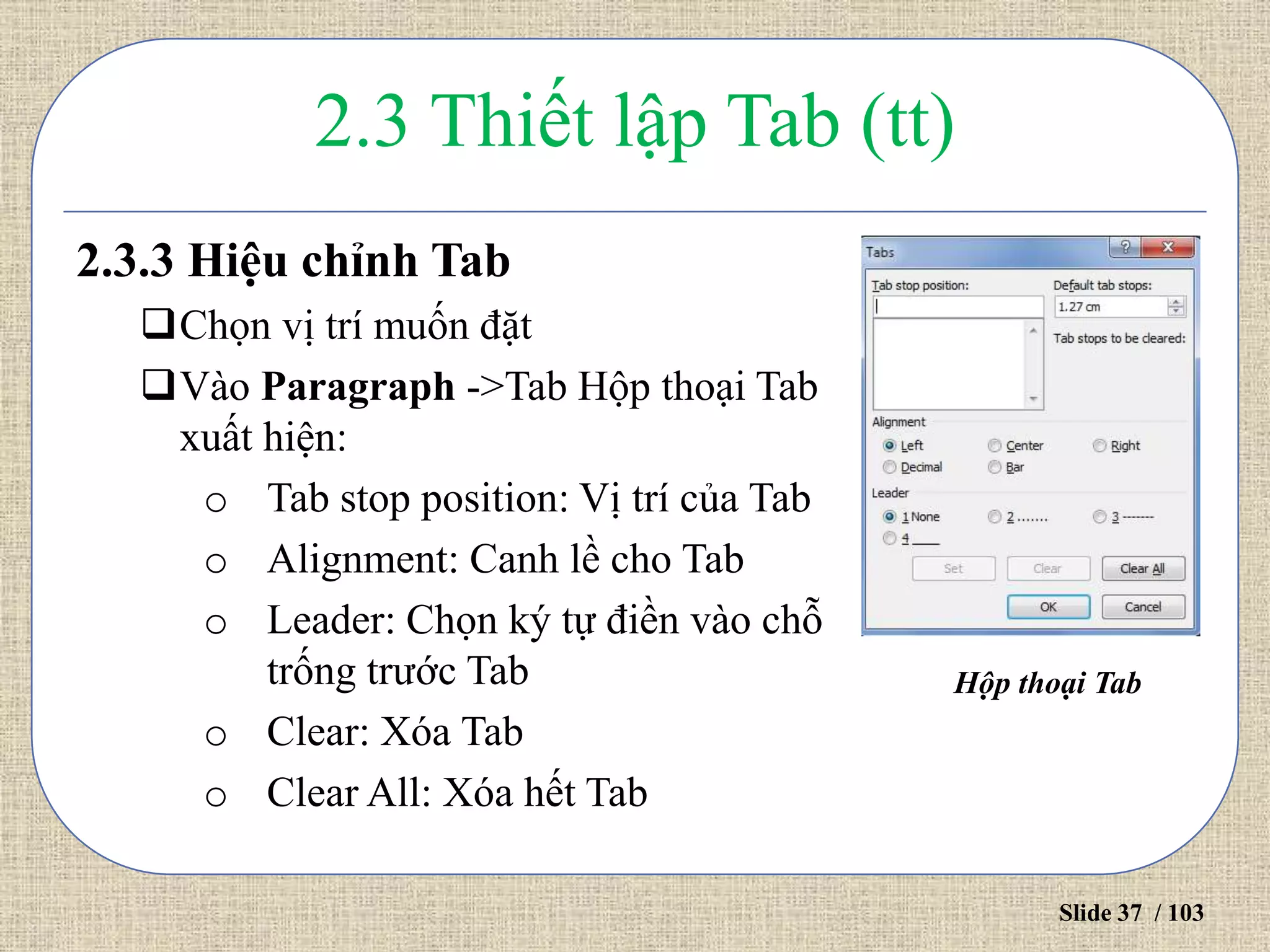Bai giang Word 2010 TIn hoc Van phong.pptx