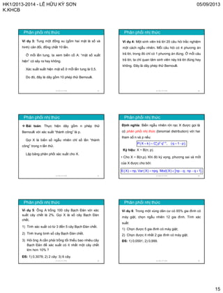 Bai giang xstk | PDF