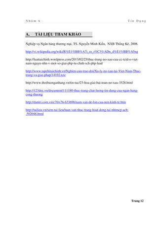 quy trình tín dụng | PDF