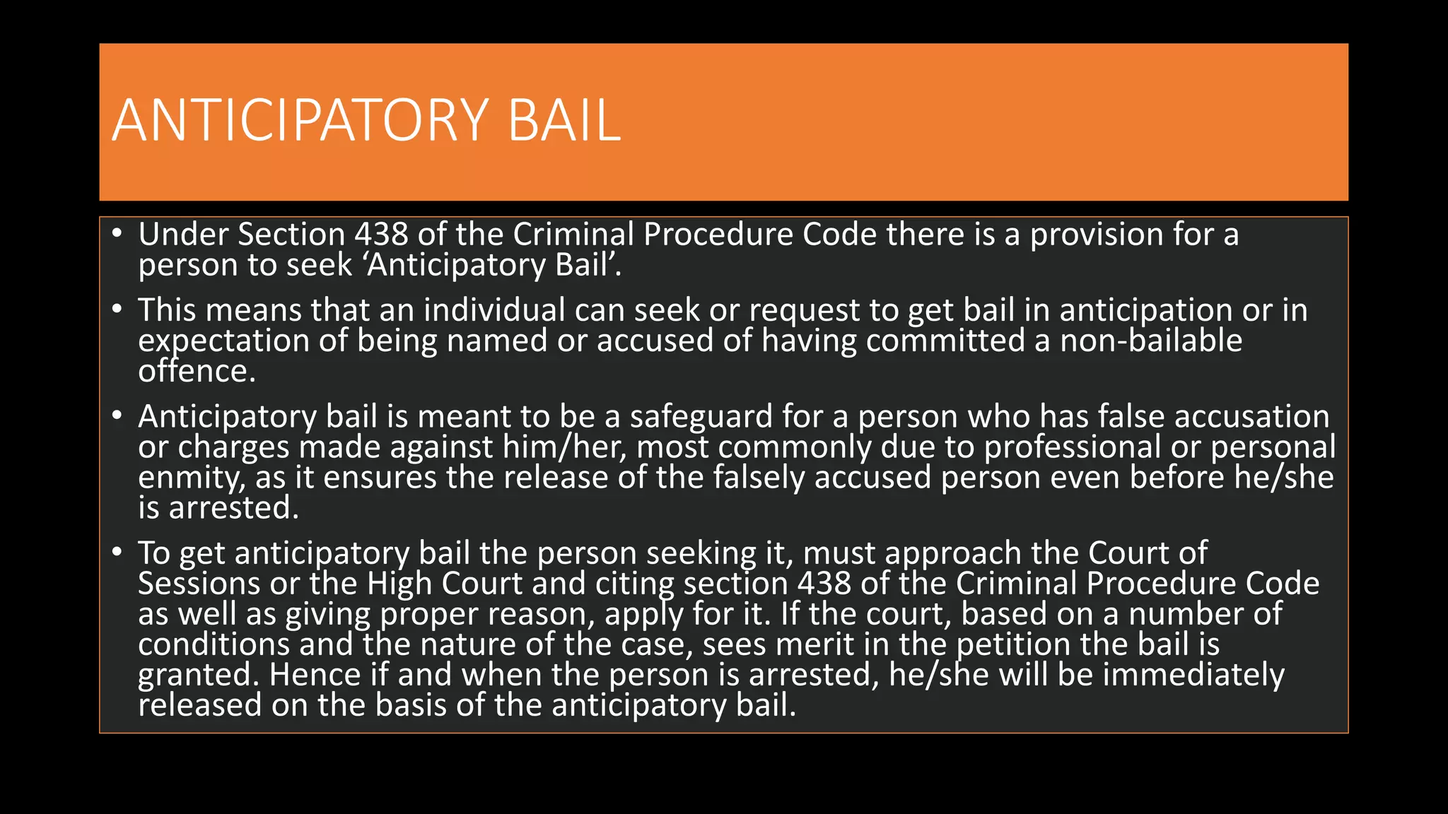 Bail In India 2019 PPT - LAW India Bail | PPTX