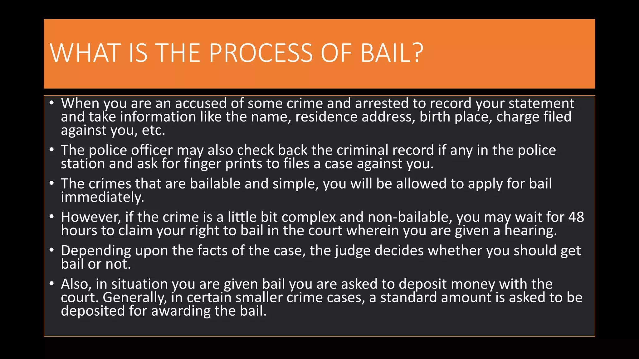 Bail In India 2019 PPT - LAW India Bail | PPTX