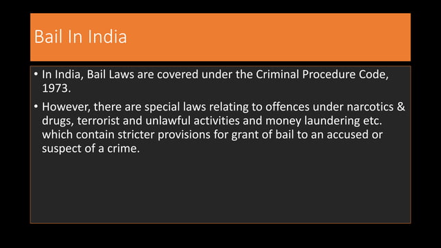 Bail In India 2019 PPT - LAW India Bail | PPTX