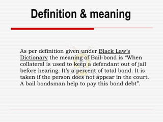 Bail-bond | PPTX