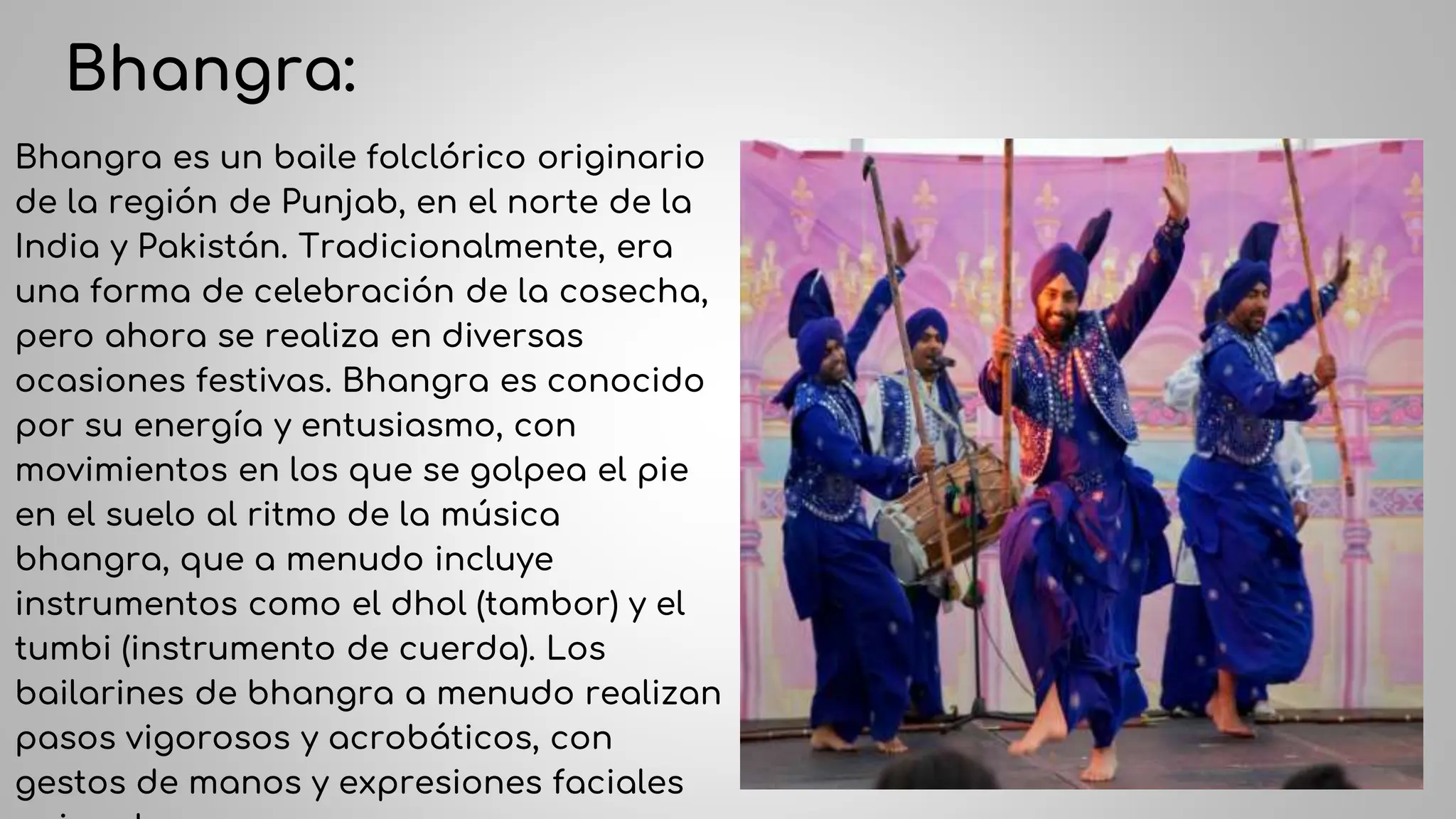 Bailes típicos de la India con imagenes pptx | PPTX