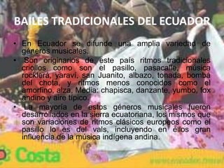 Bailes tradicionales del_ecuador[1] | PPTX