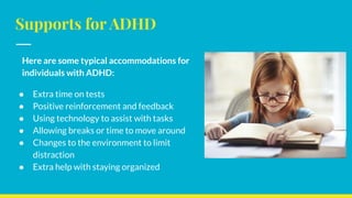 Research about ADHD within the school environment | PPT