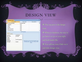 Database and Access Power Point | PPTX