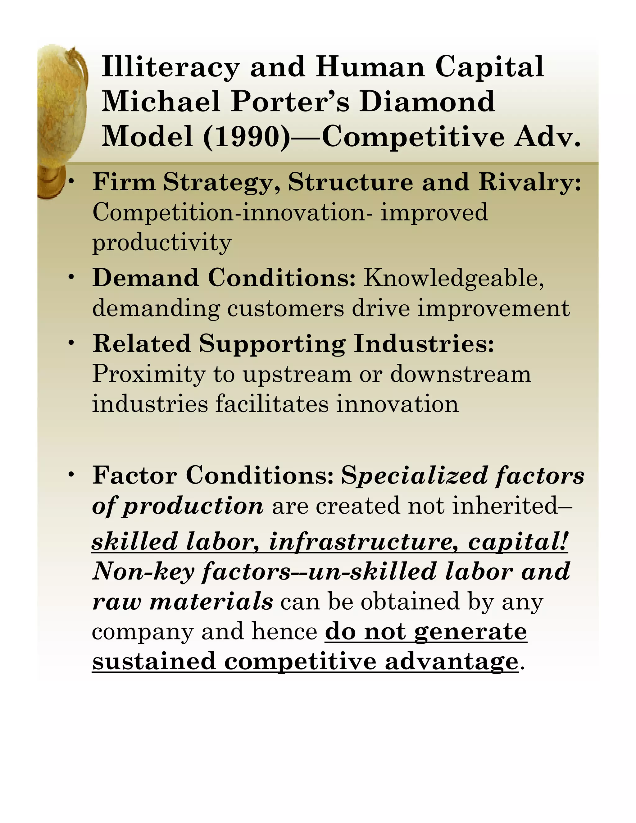 Bailey Illiteracy Economic Dev Pdf | PDF | Education industry | Industries