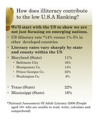 Bailey Illiteracy Economic Dev Pdf | PDF