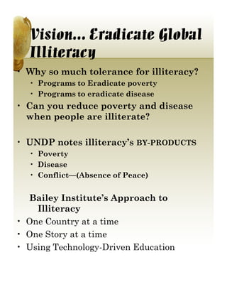 Bailey Illiteracy Economic Dev Pdf | PDF
