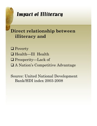 Bailey Illiteracy Economic Dev Pdf | PDF