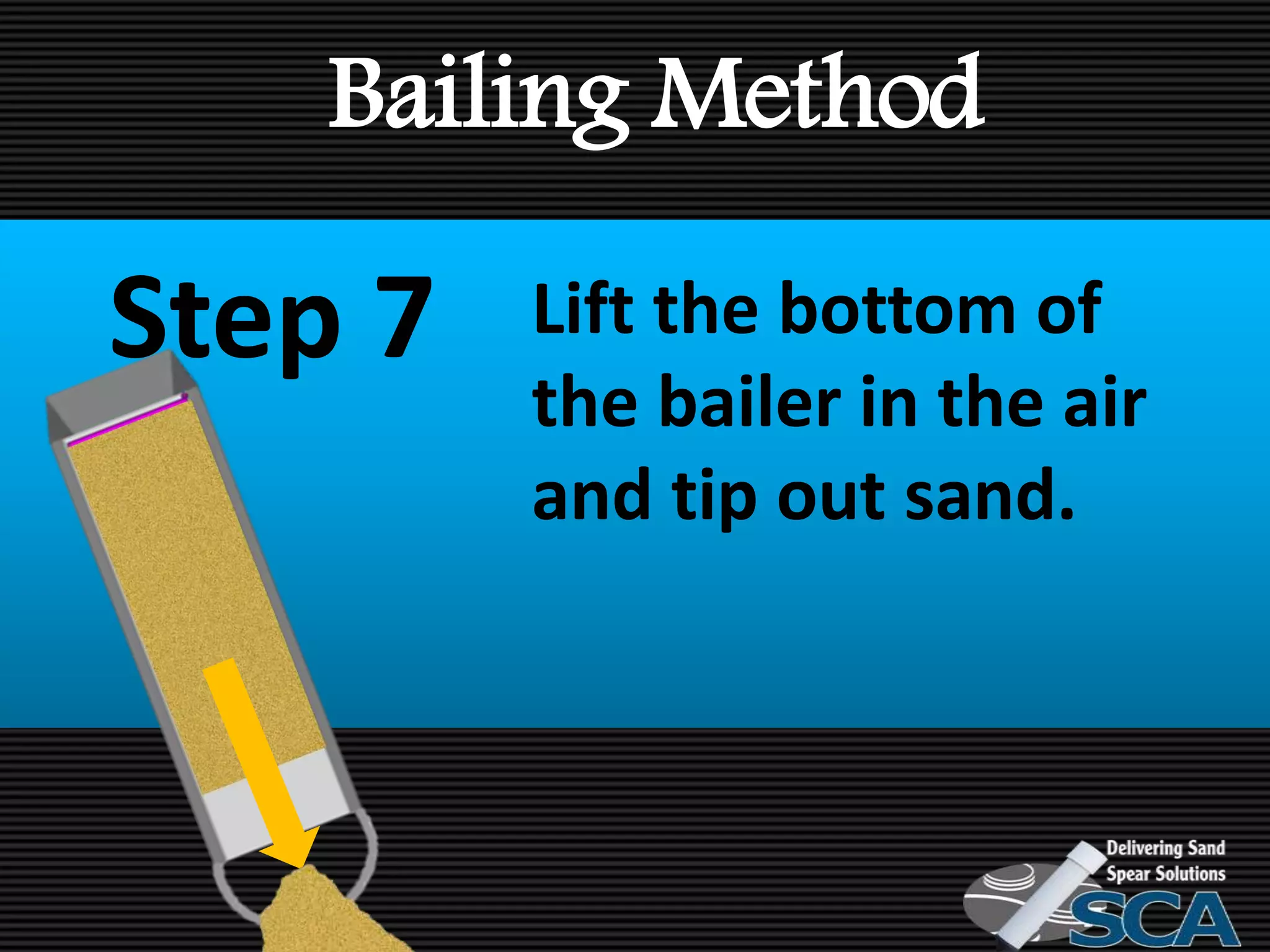Bailing method for Sand -Spear Installation | PPTX