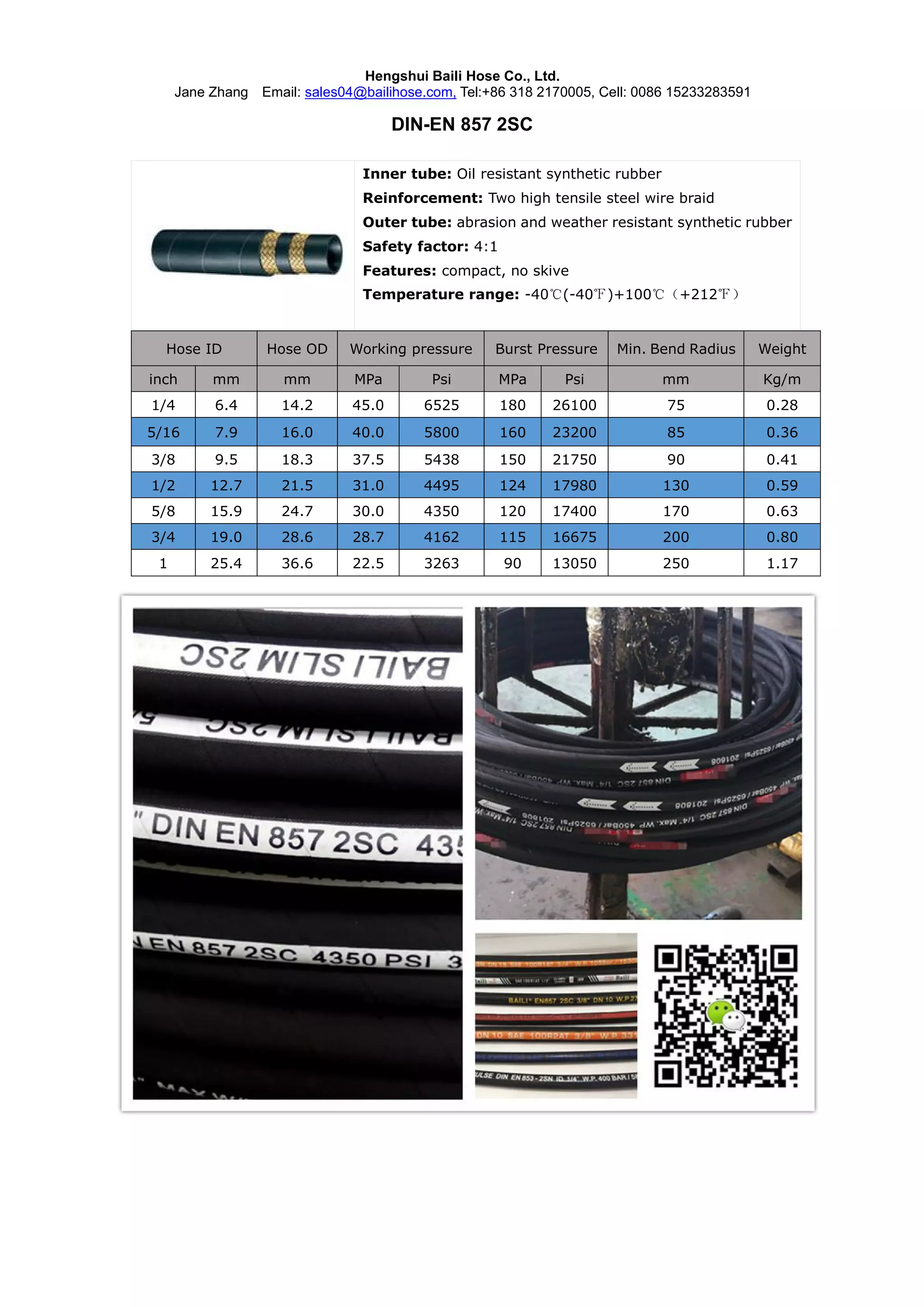 Hydraulice Hose EN 857 2SC | PDF