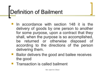 Bailment | PPT
