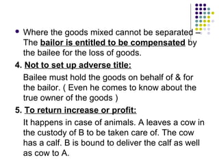 Law of Bailment | PPT