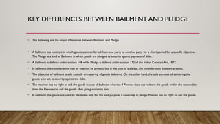 Bailment in contract or special contract | PPTX