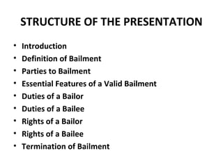 Bailment unit 15 | PPT