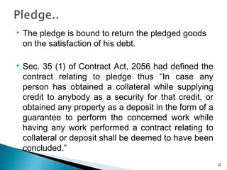 Bailment and pledge | PPT