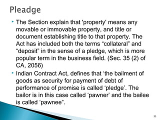 Bailment and pledge | PPT