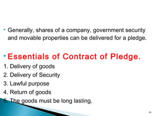 Bailment and pledge | PPT