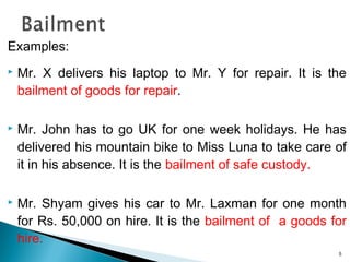 Bailment and pledge | PPT