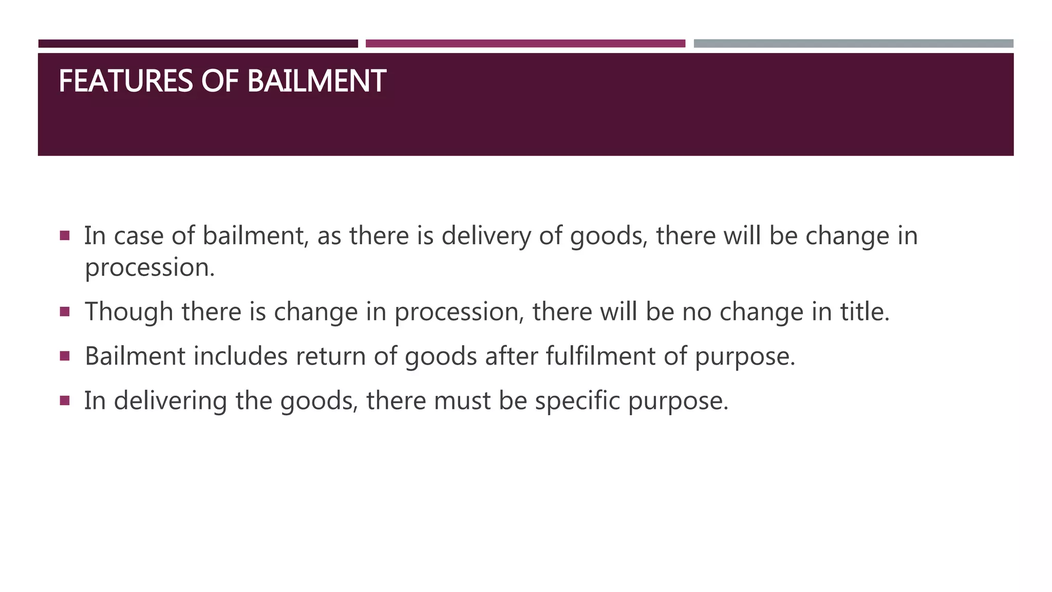 Bailment contracts | PPT