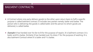 Bailment contracts | PPT
