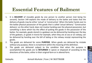 Bailment and Pledge | PPT