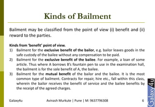 Bailment and Pledge | PPT