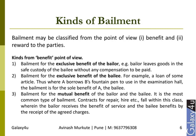 Bailment and Pledge | PPT
