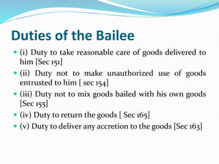 BAILMENT & PLEDGE business law notes.pptx