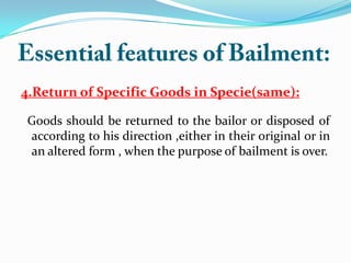 Bailment with sections final | PPT