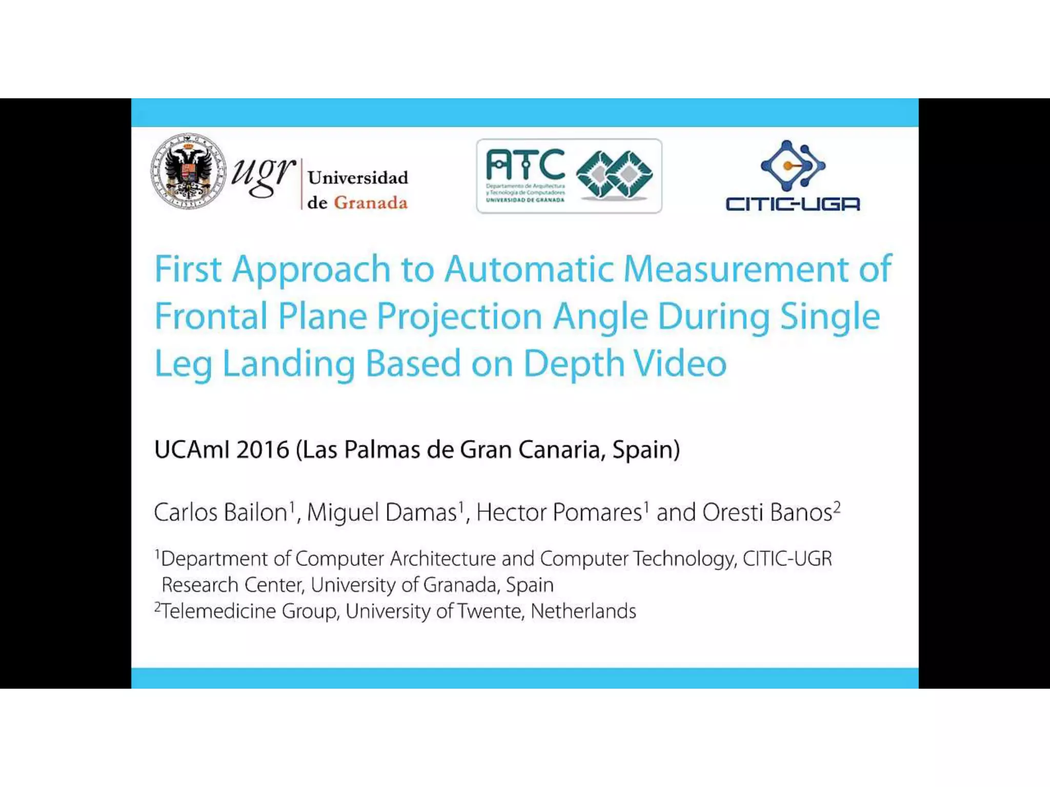 First Approach to Automatic Measurement of Frontal Plane Projection ...