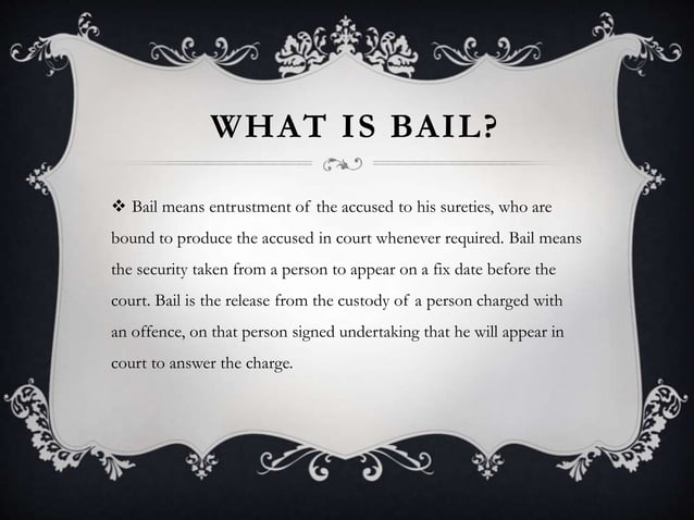 Bail in India | PPTX