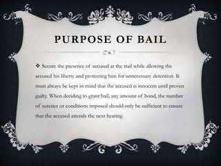 Bail in India | PPTX