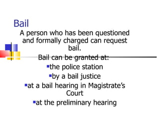 Bail Process | PPT